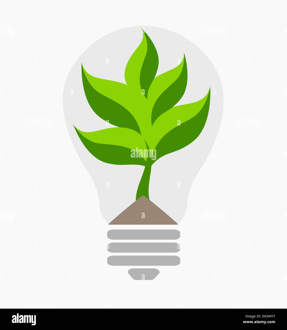 Energy save bulb concept Cut Out Stock Images & Pictures - Alamy