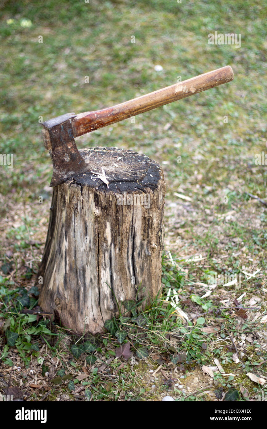 Green ax hi-res stock photography and images - Alamy