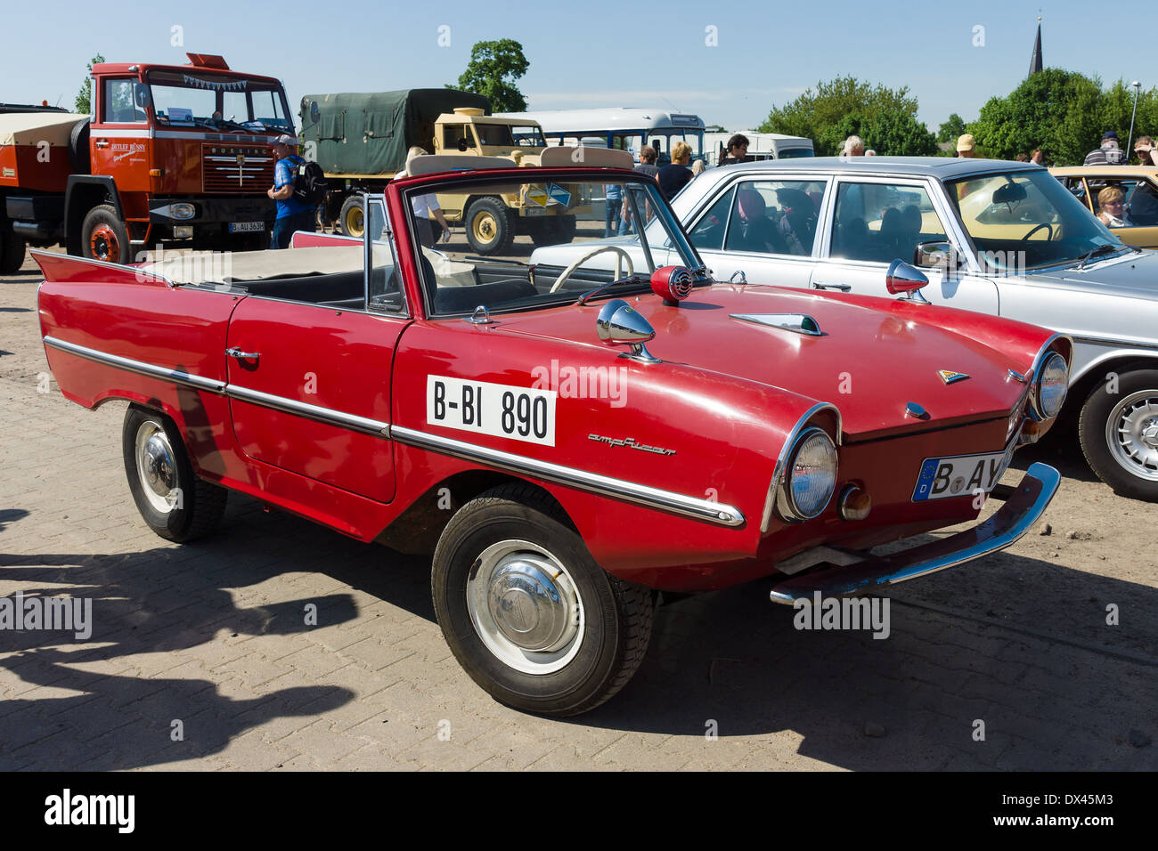 Car amphibious Amphicar, designed by Hanns Trippel and manufactured by ...