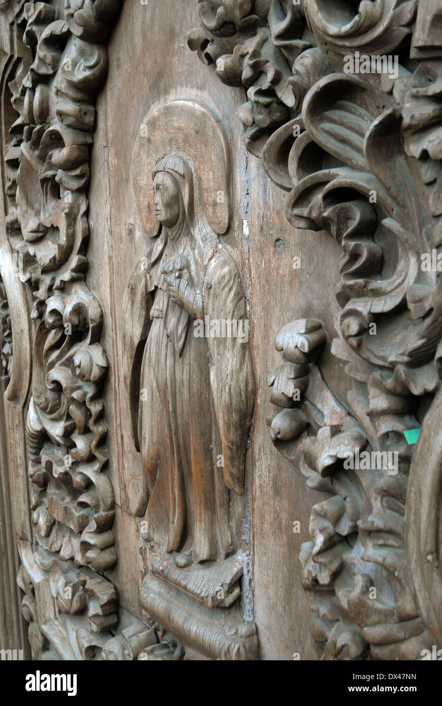 Wooden Door, Cathedral of Manila, Beaterio, Intramuros, Manila ...