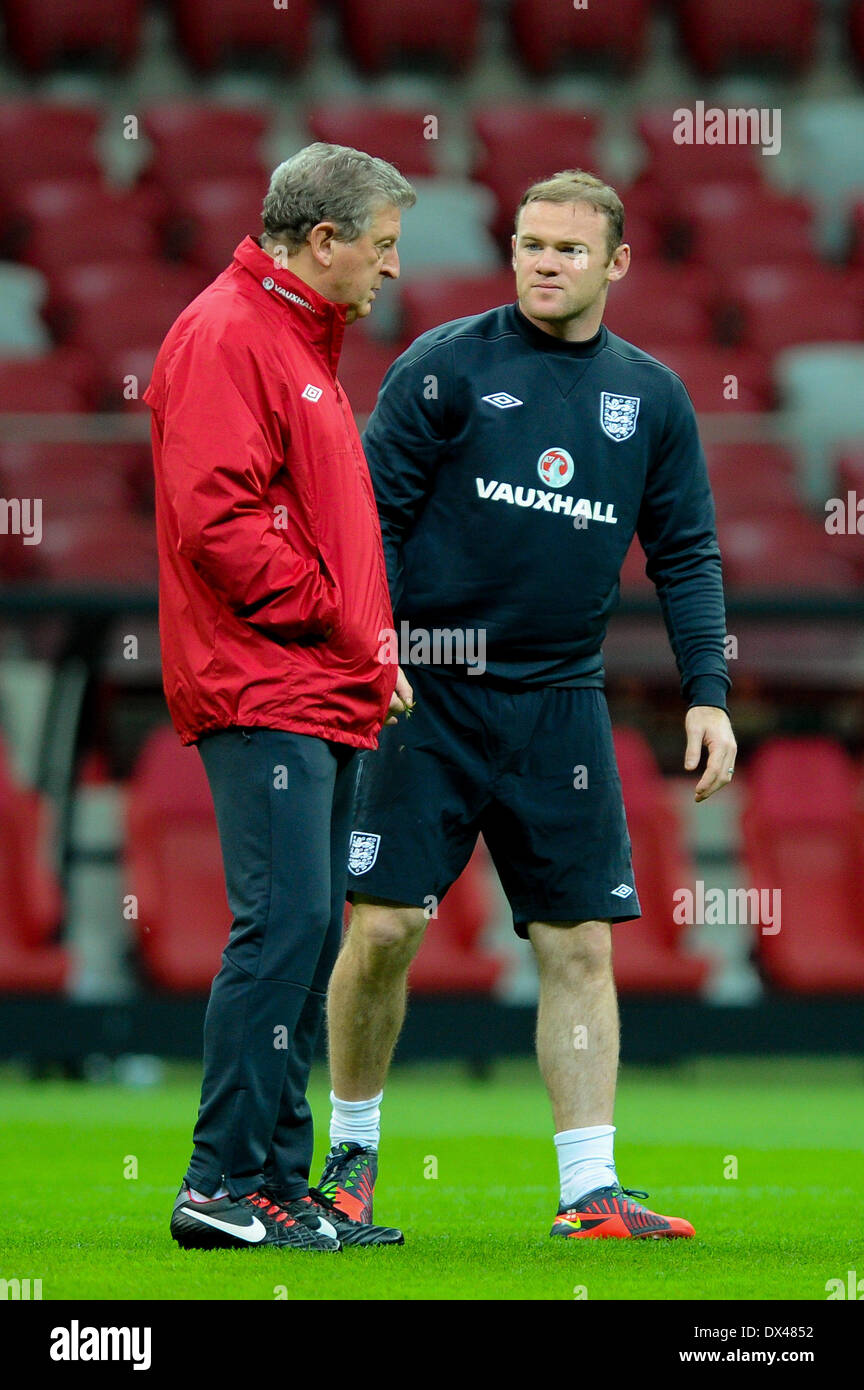 Roy Hodgson, Wayne Rooney England national football team training at ...