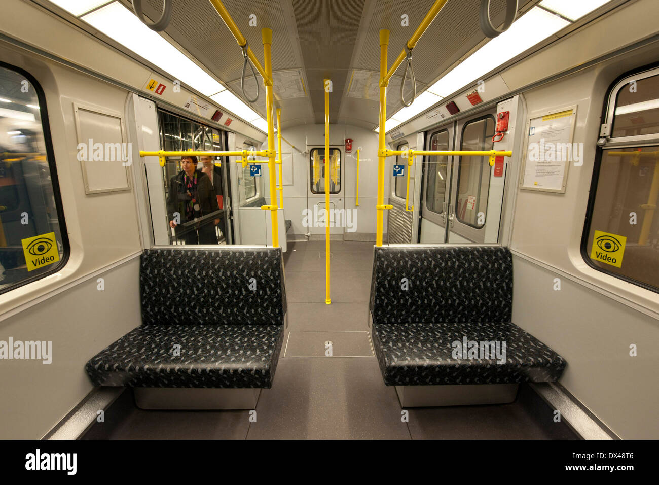 modernized subway cars Stock Photo - Alamy
