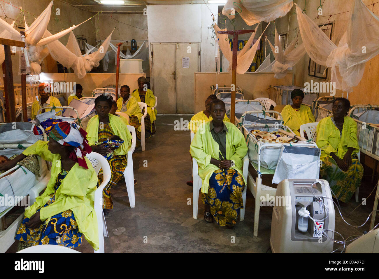 Pediatric care in the MSF hospital ,Rutshuru,North Kiwu ,DRC,Democratic ...