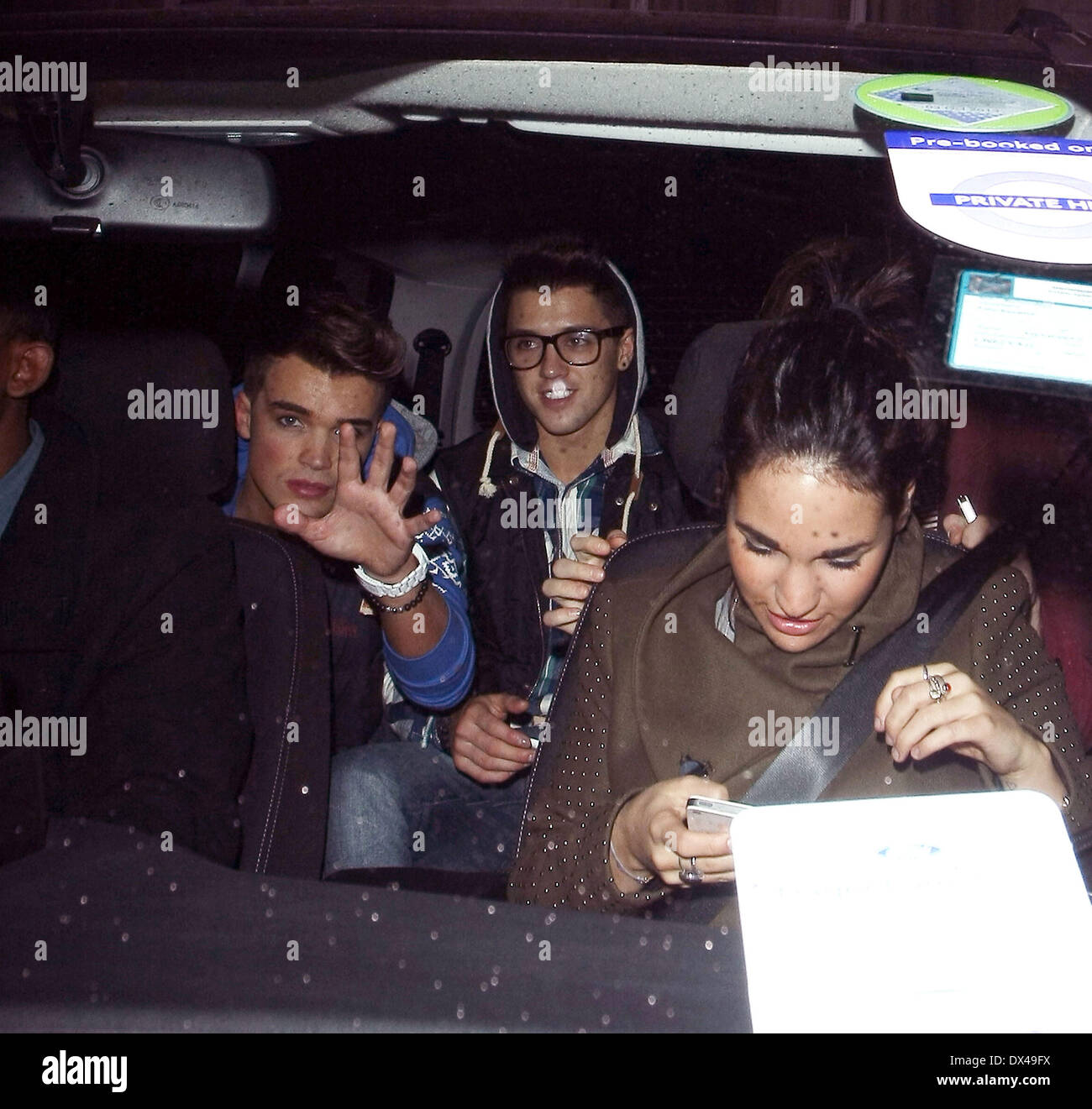 Josh Cuthbert and Jamie Hamblett aka JJ of Union J, of X Factor arrive ...