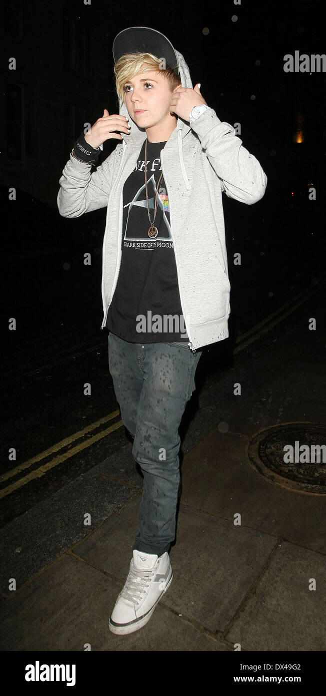 Charlotte Rundle of MK1, of X Factor arrive back at a hotel. London ...