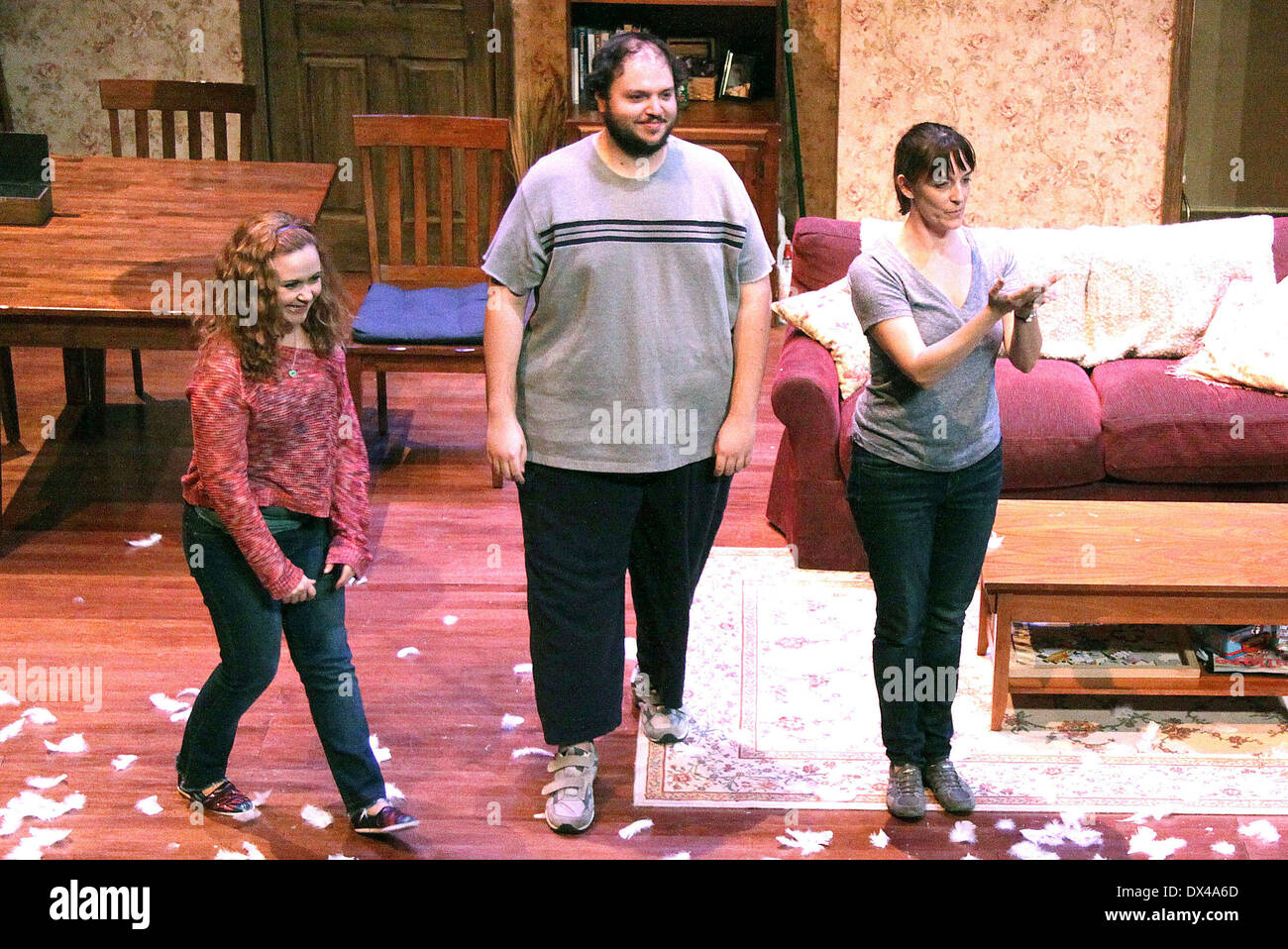Jacey Powers, Daniel Everidge and Julia Murney Opening night of the Off ...