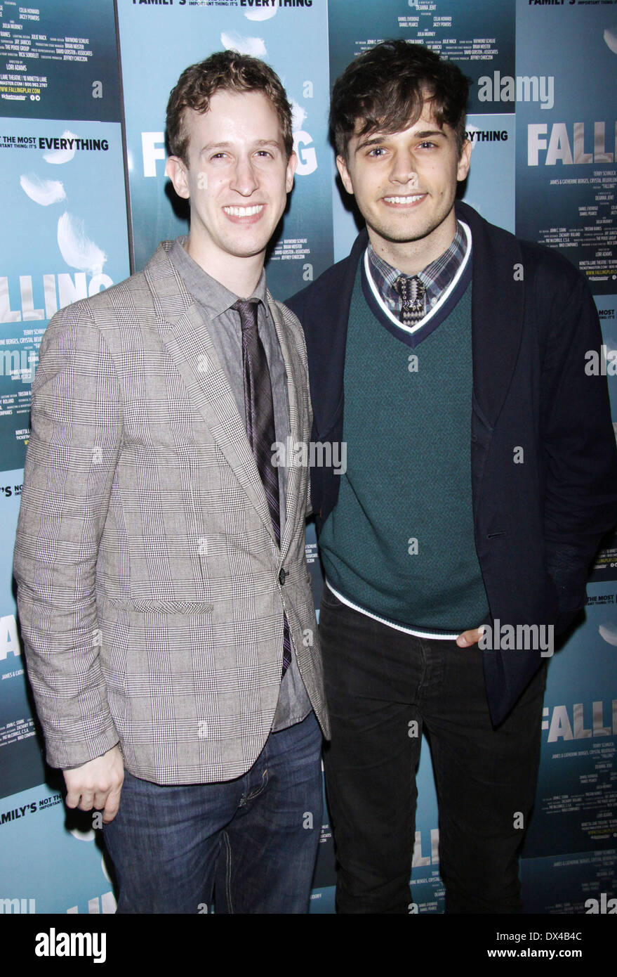 Alex Wyse and Andy Mientus Opening night after party for the Off ...