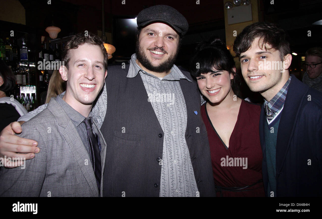 Alex Wyse, Daniel Everidge, Molly Hager and Andy Mientus Opening night ...