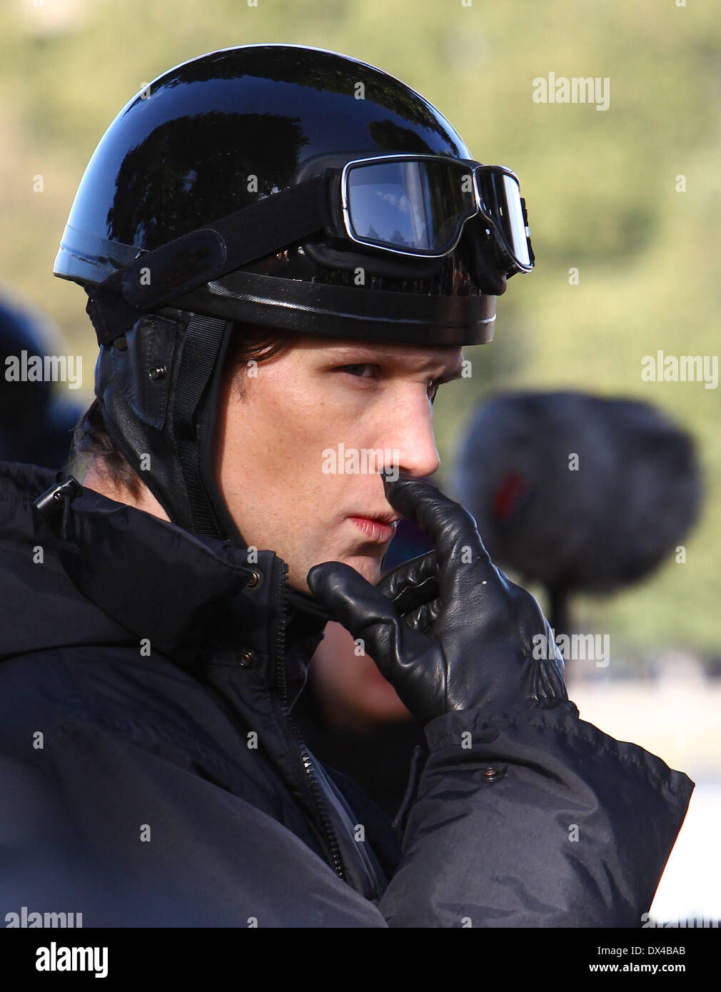 Matt Smith The cast of 'Doctor Who' filming in central London London ...