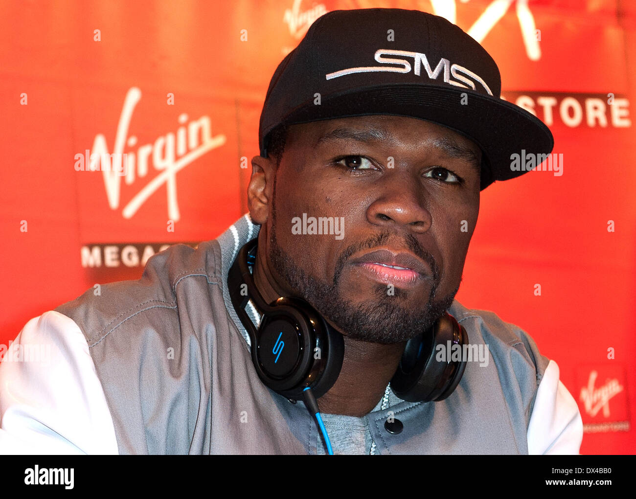 50 Cent, aka Curtis Jackson, promotes his new headphone range 'SMS ...