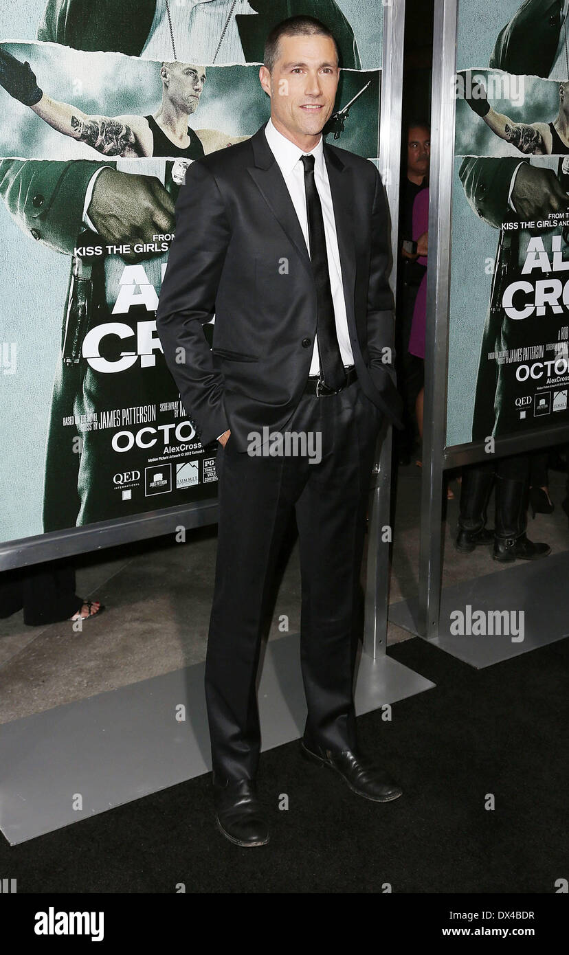 Matthew Fox Premiere of Summit Entertainment's 'Alex Cross' at the ...