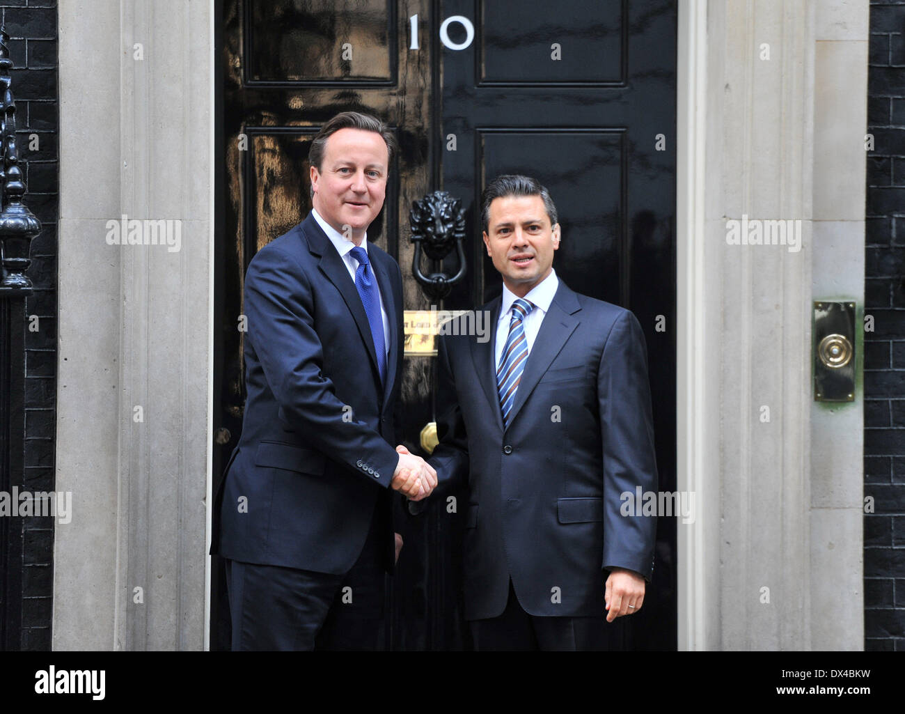 Mexican President-elect Enrique Pena Nieto (R) meets British Prime ...