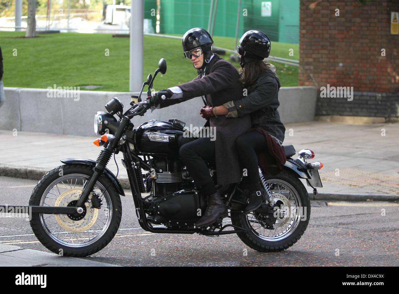 Matt Smith and Jenna-Louise Coleman The cast of 'Doctor Who' filming ...