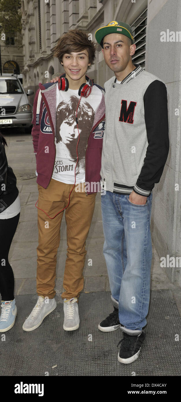 George Shelley of Union J The X Factor finalists outside their hotel ...
