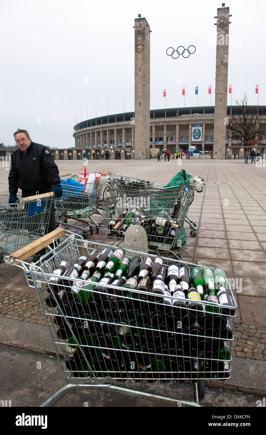 Bottle collecting returnable bottles collectors hi-res stock ...