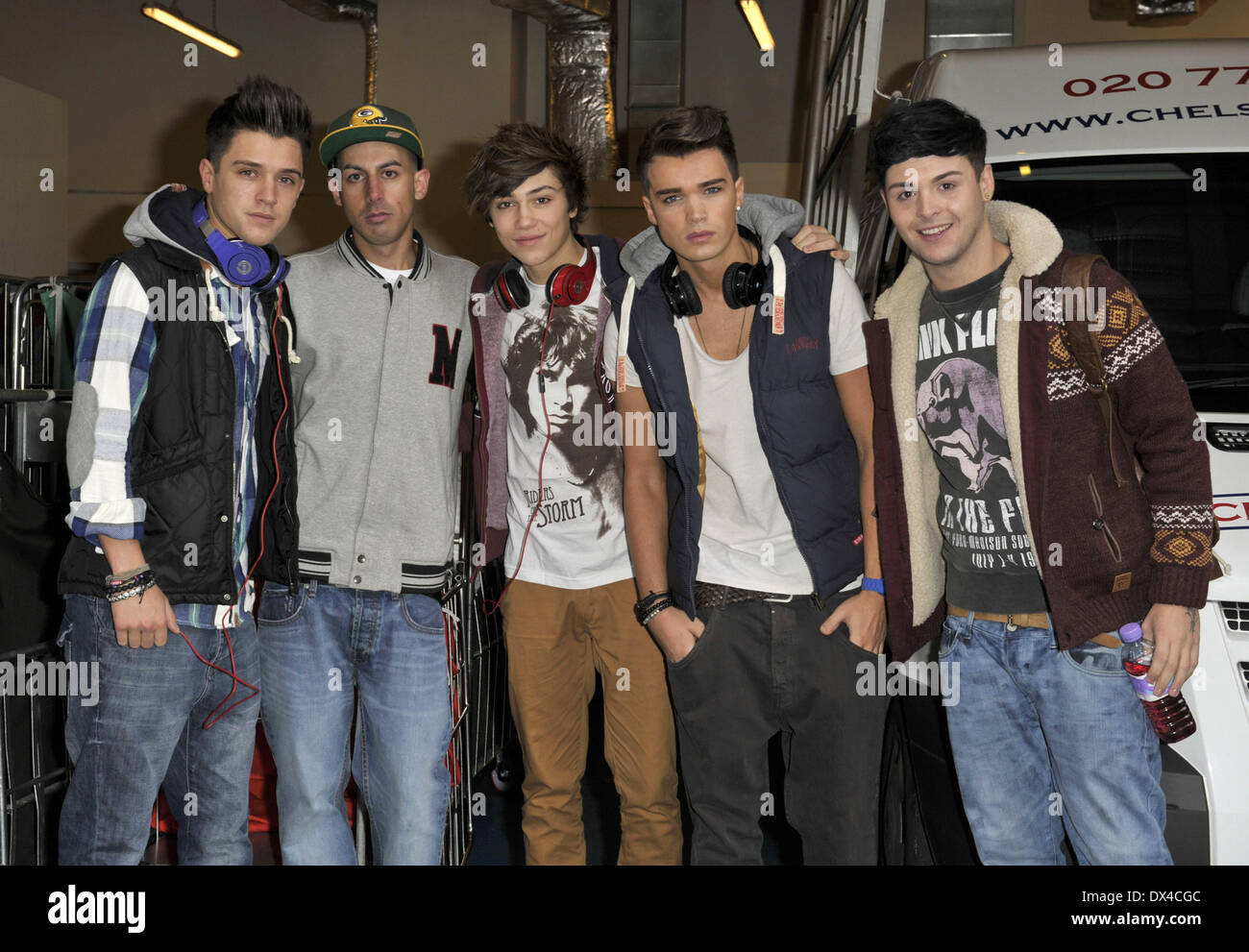 Jamie Hamblett aka JJ, George Shelley, Josh Cuthbert and Jaymi Hensley ...