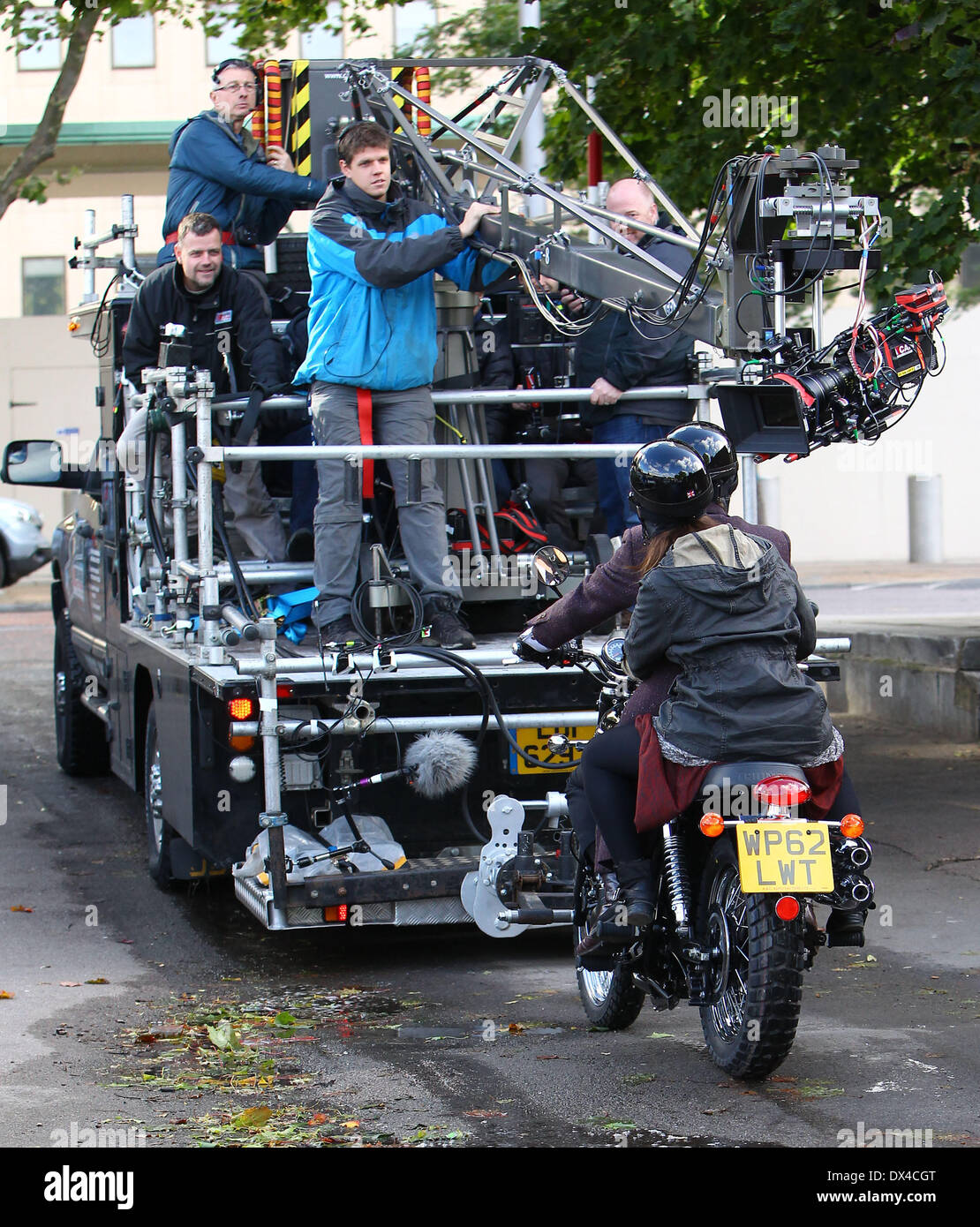 Matt Smith and Jenna-Louise Coleman The cast of 'Doctor Who' filming in ...
