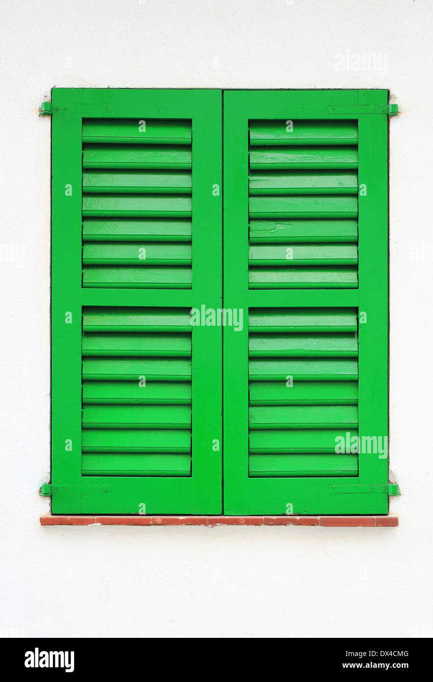 Italian style shutters in a old palace Stock Photo - Alamy