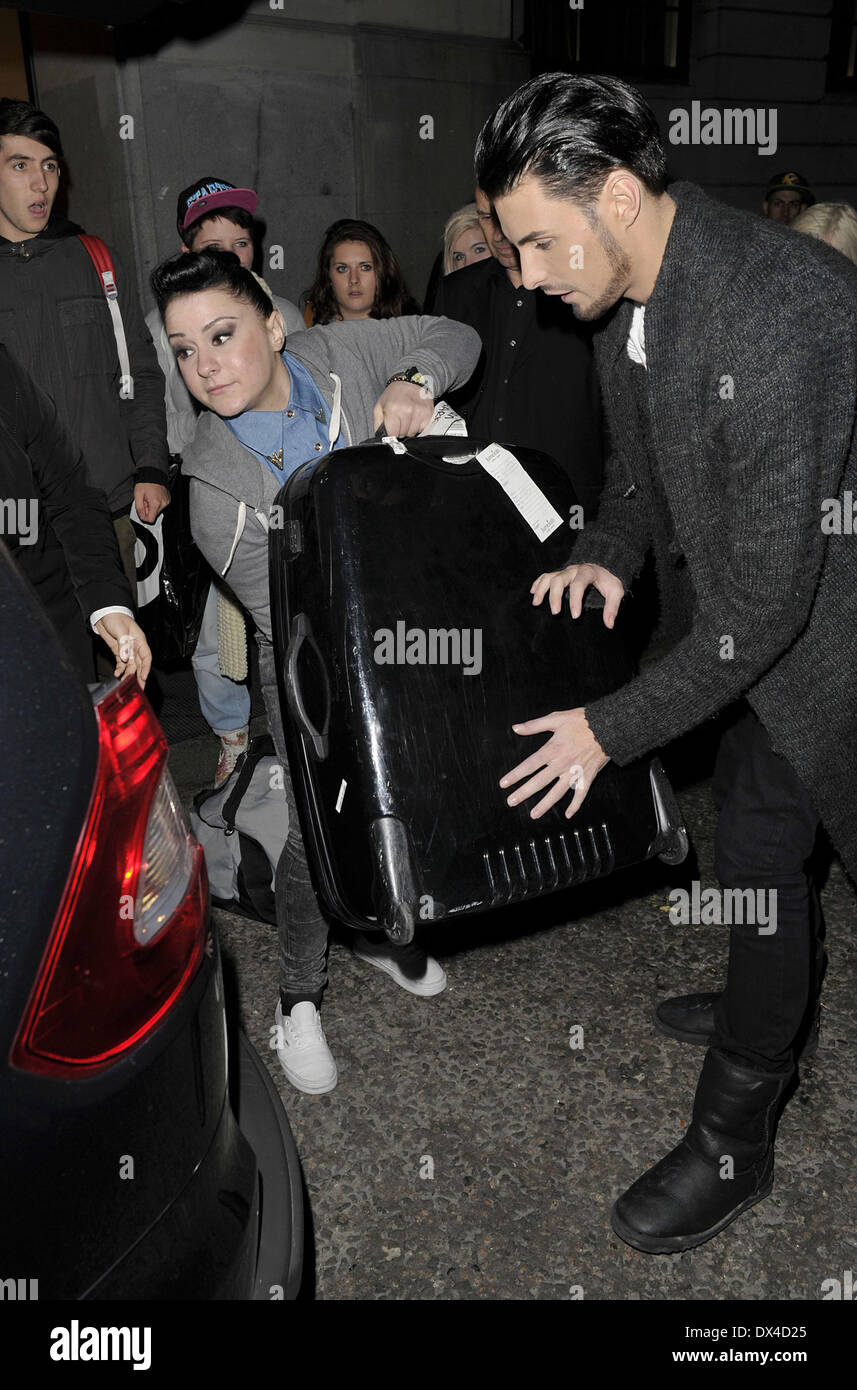 Lucy Spraggan And Rylan Clark X Factor Contestants Being Removed From The Contestants Hotel