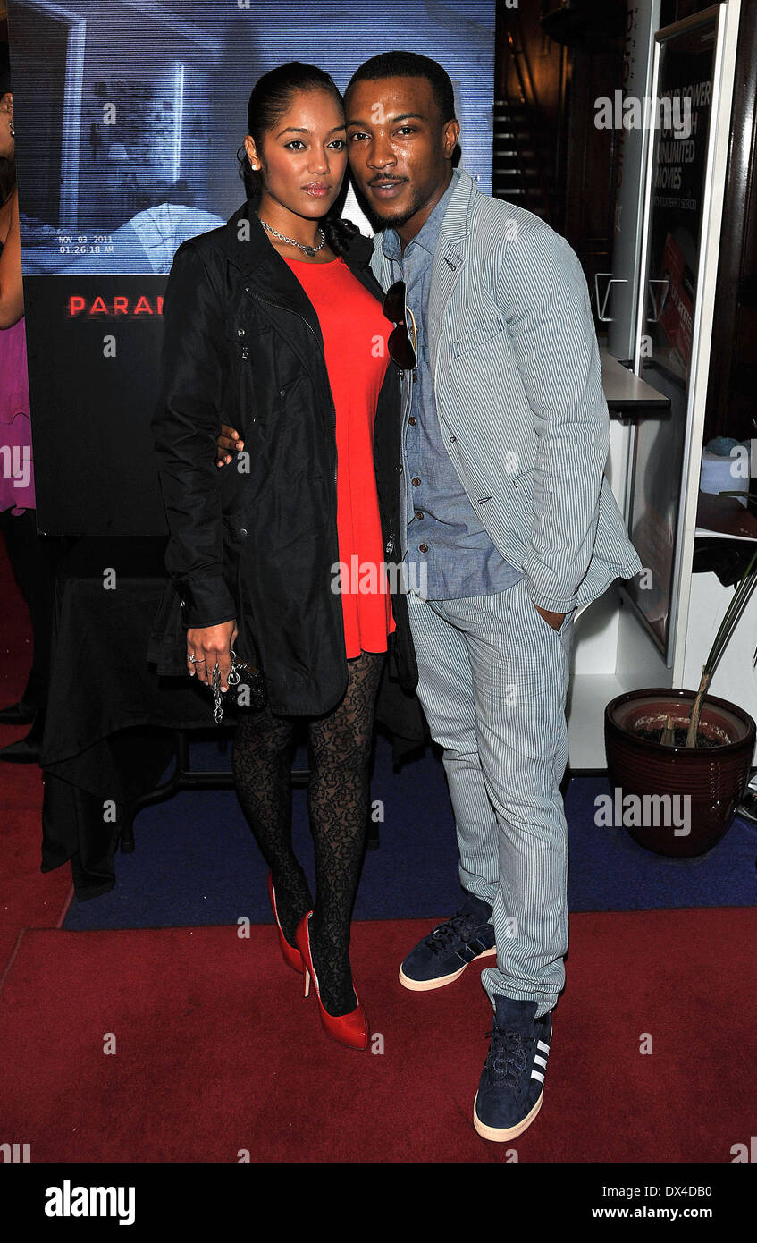 Ashley Walters and guest 'Paranormal Activity 4 Gala Screening' held at ...
