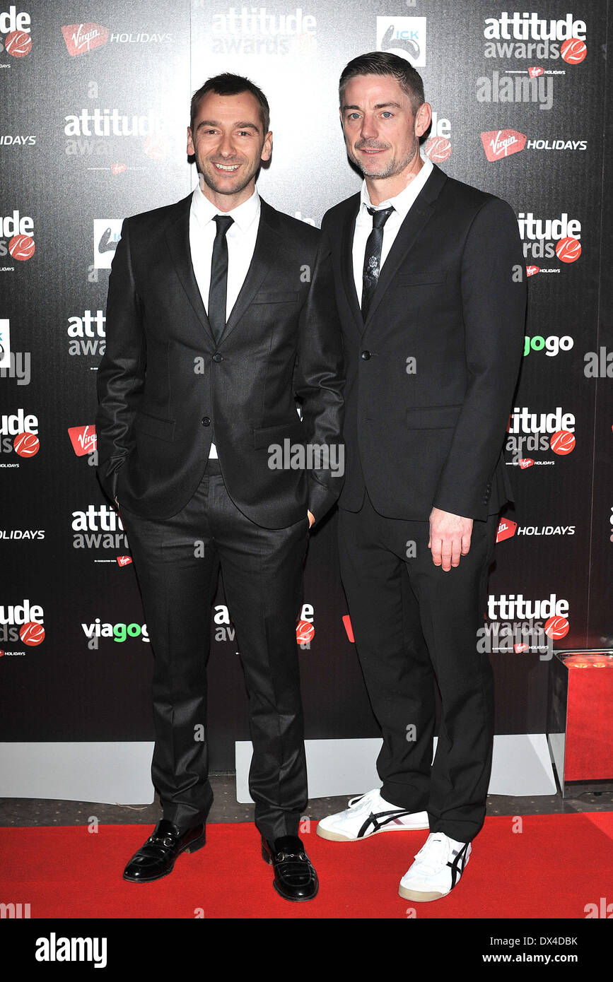 Charlie Condou and guest Attitude Magazine Awards held at One Mayfair ...