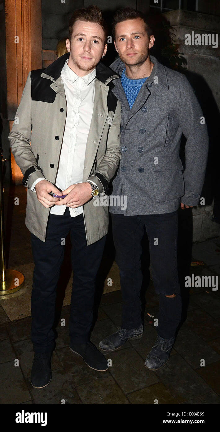 Danny Jones and Harry Judd of McFly, at the press night for 'Loserville ...