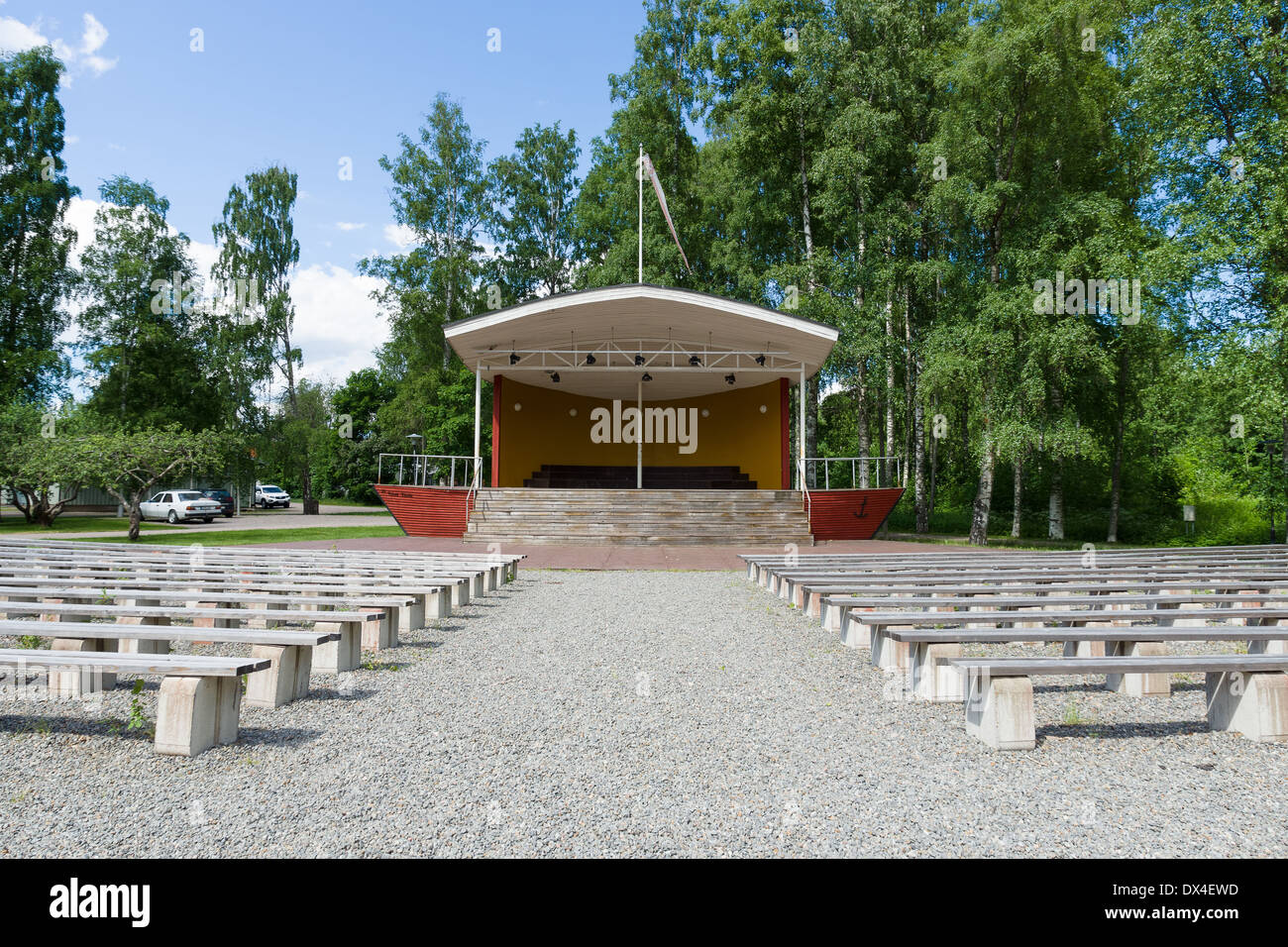Summer scene in the park Stock Photo - Alamy