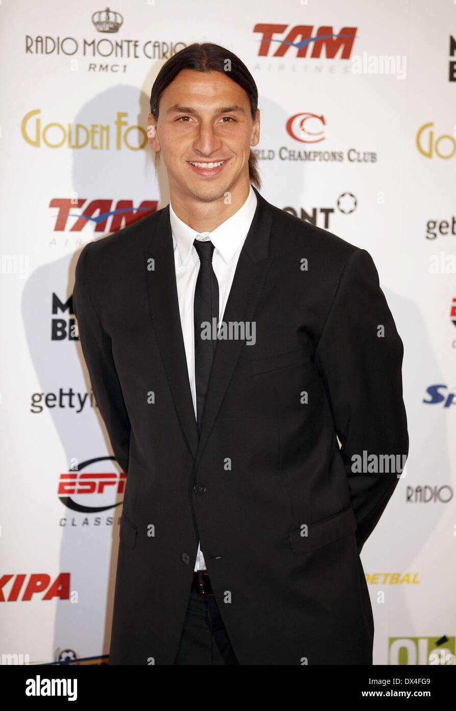 Zlatan Ibrahimovic The 2012 Golden Foot Award at Sporting Monte-Carlo ...