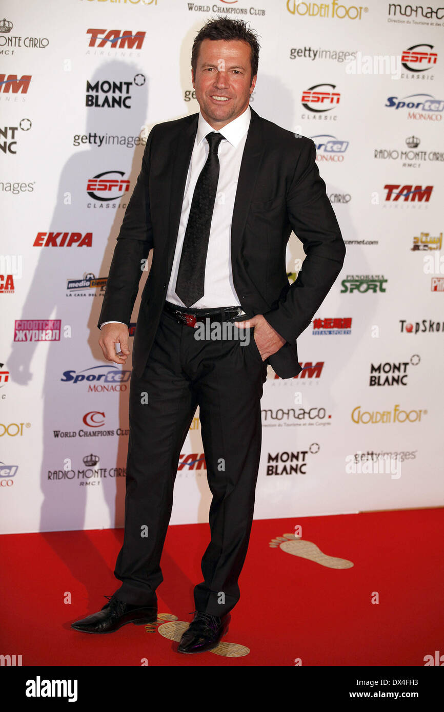 Lothar Matthaus The 2012 Golden Foot Award at Sporting Monte-Carlo ...