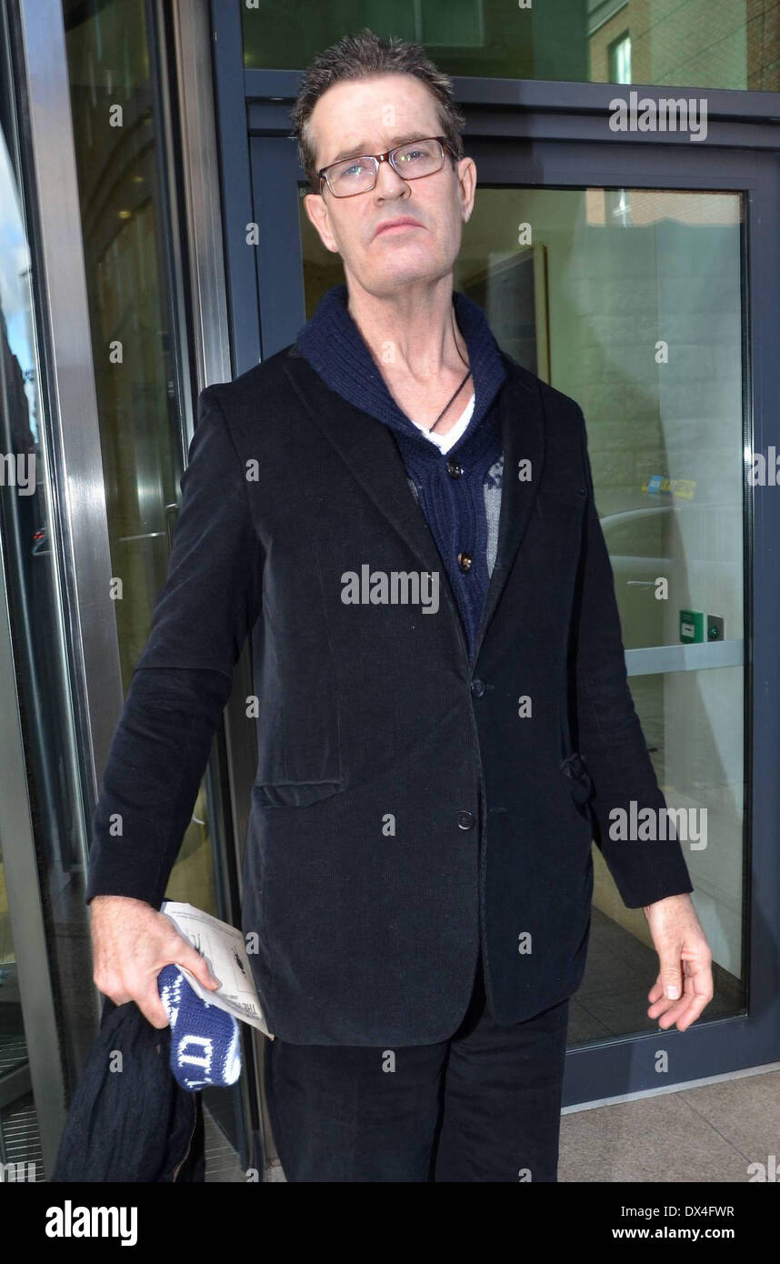 Rupert Everett outside the Today FM studios Featuring: Rupert Everett ...