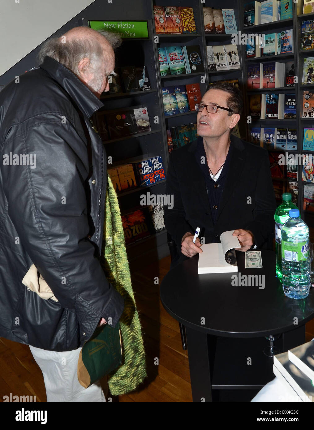 Michael Emmet Walsh and Rupert Everett Rupert Everett signs copies of ...