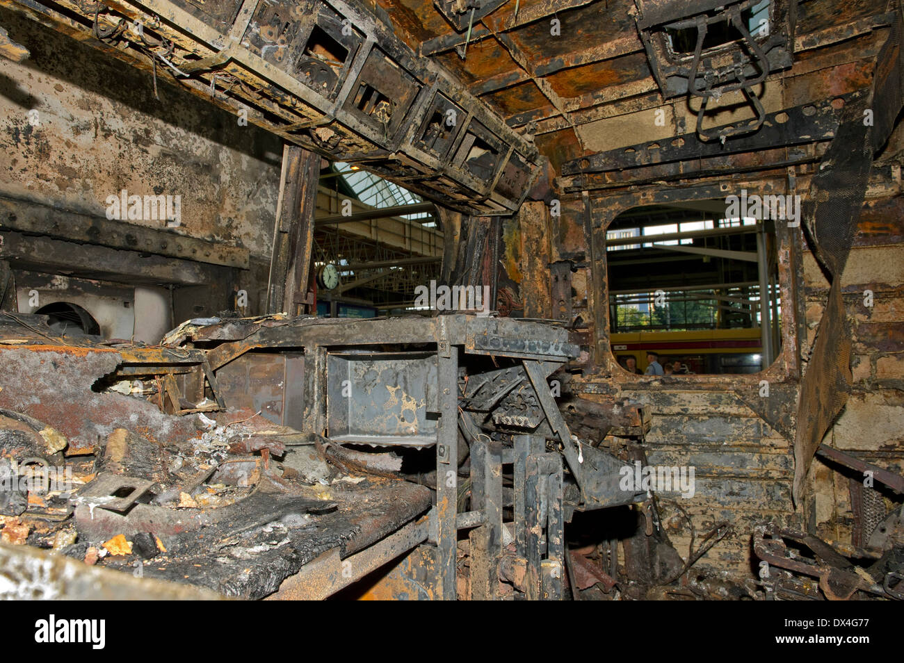 Burned train hi-res stock photography and images - Alamy
