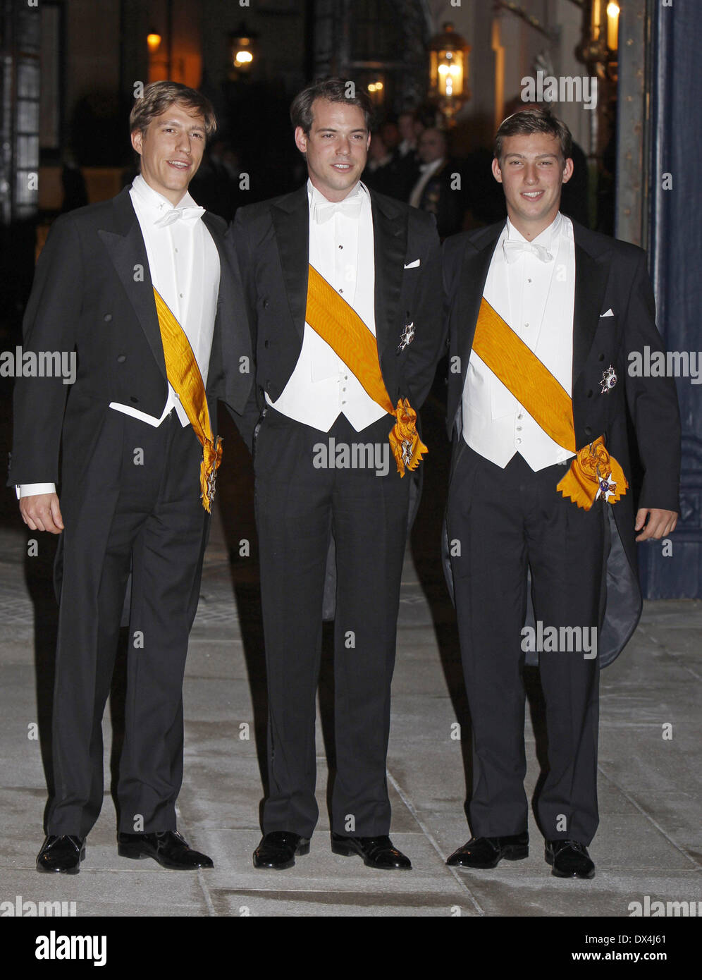 Prince Louis, Prince Sebastien and Prince Felix of Luxembourg attend ...