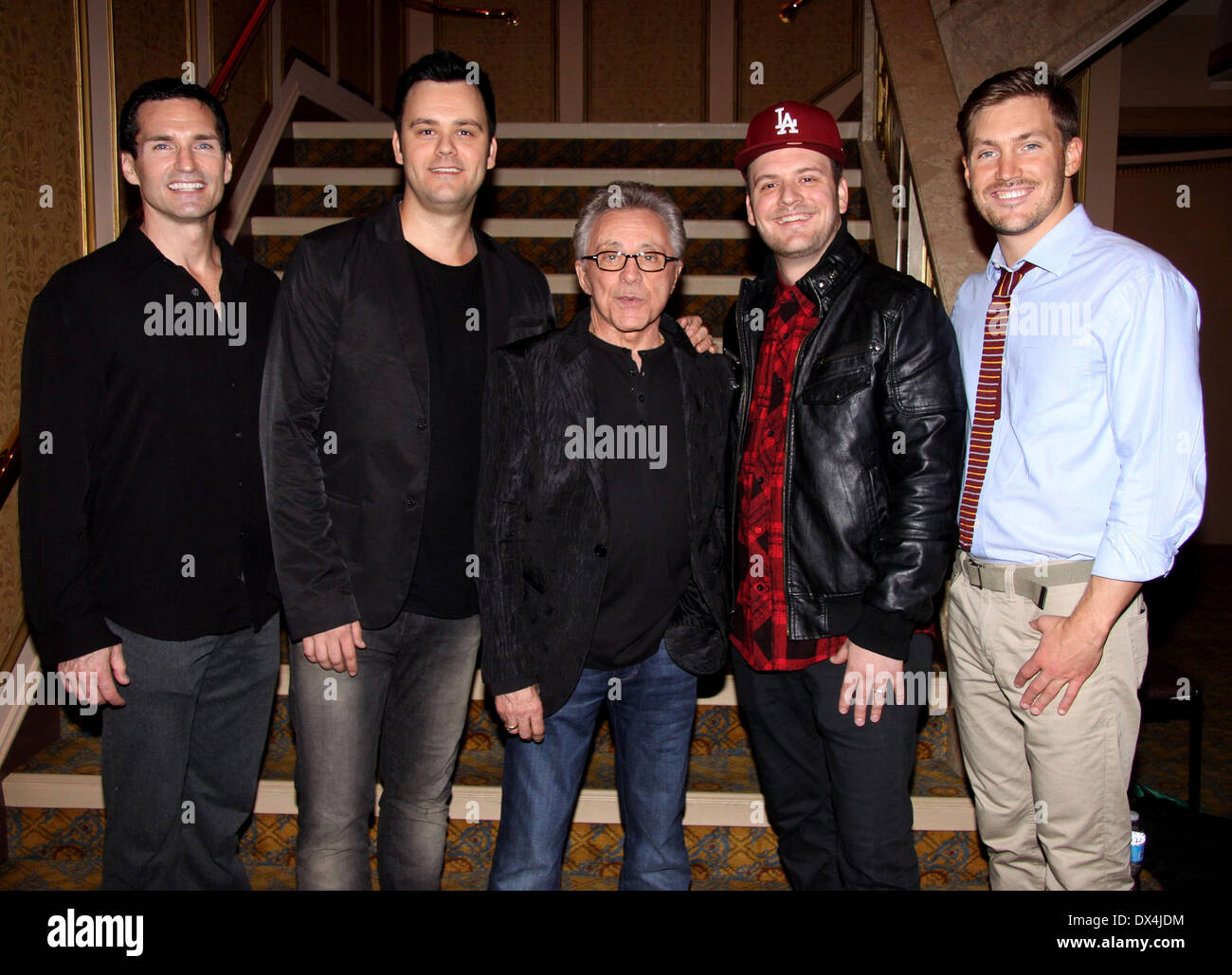 Todd Fournier, Brian Brigham, Frankie Valli, Brandon Brigham and Landon ...
