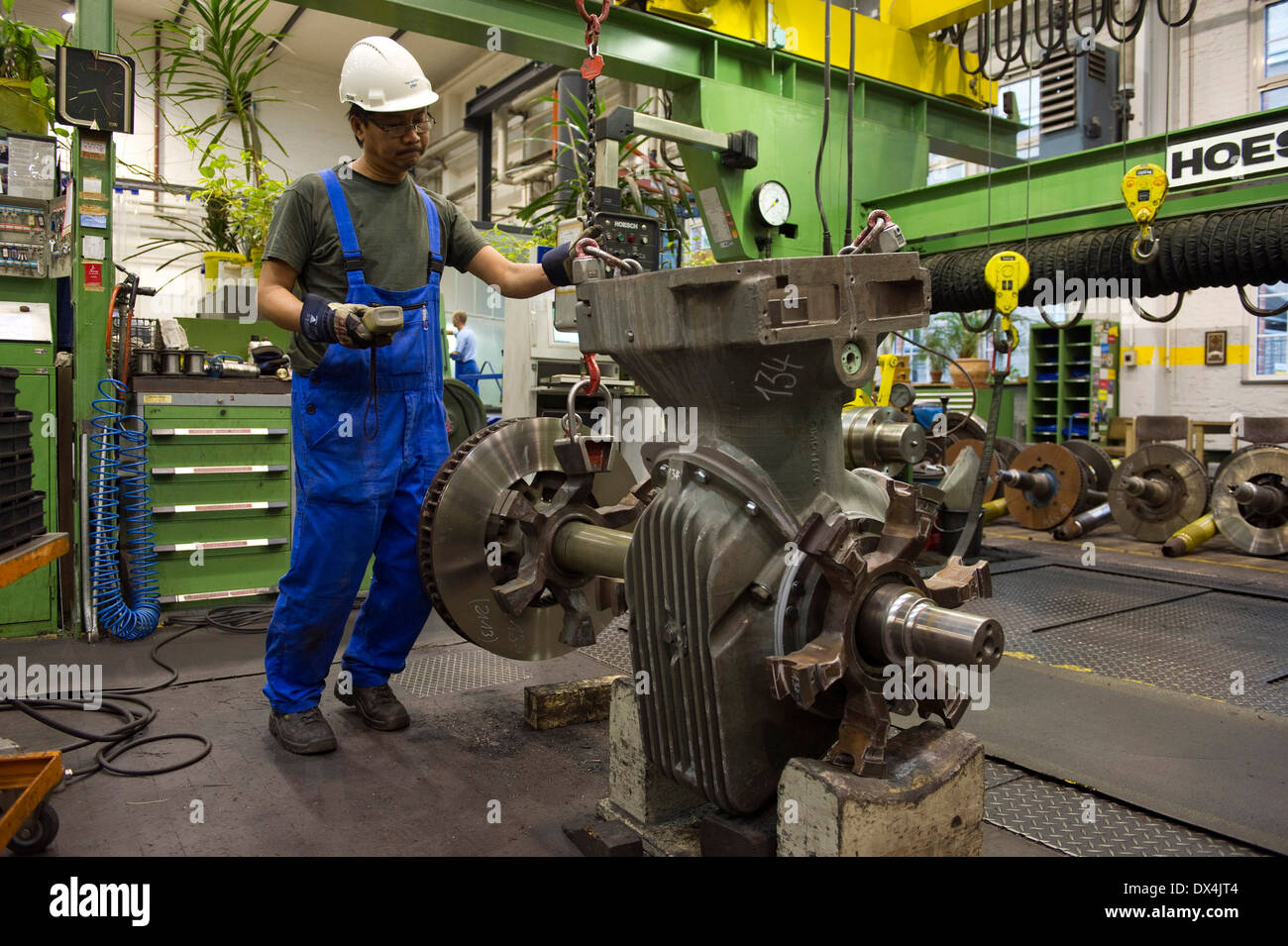 Underground main workshop BVG Stock Photo - Alamy