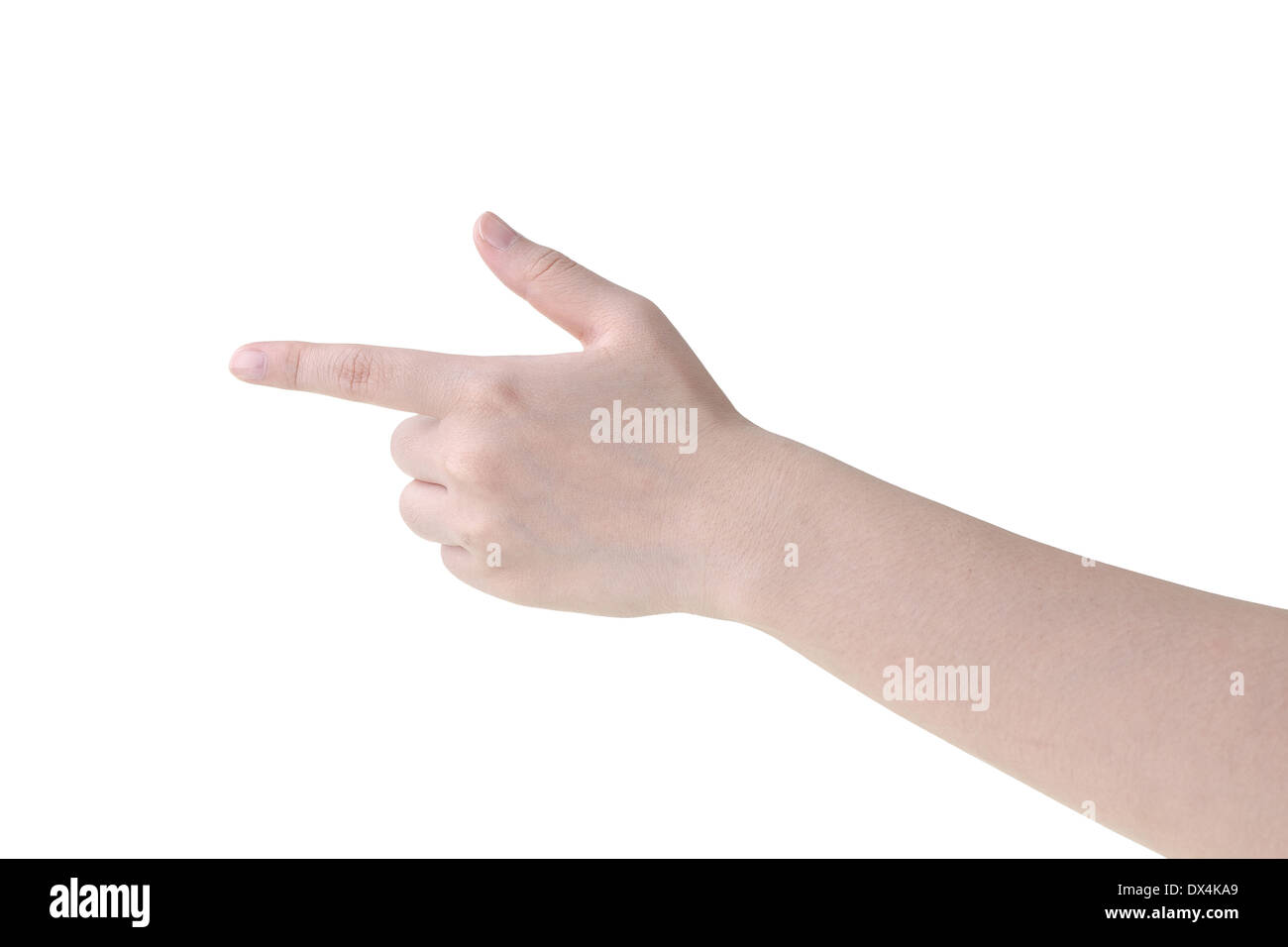 Pointing up hand palm hi-res stock photography and images - Alamy