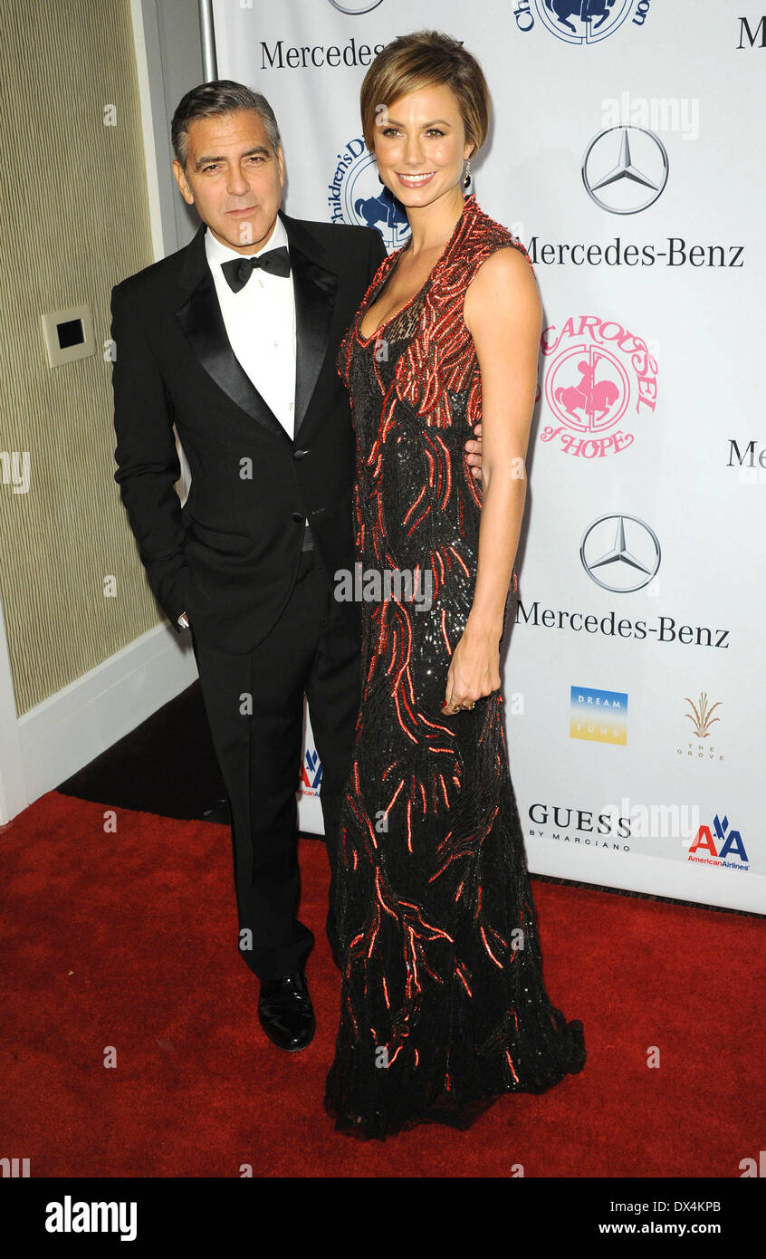 George Clooney and Stacy Keibler 26th Anniversary Carousel Of Hope Ball ...
