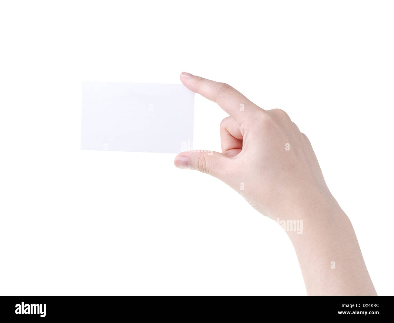 Female hand holding card hi-res stock photography and images - Alamy