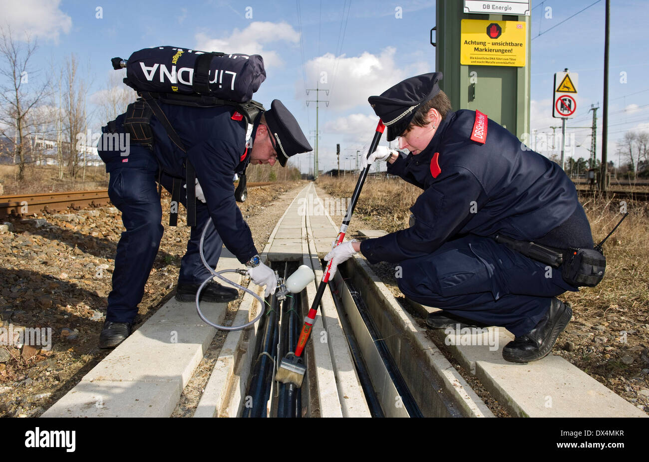 artificial DNA against cable theft Stock Photo - Alamy