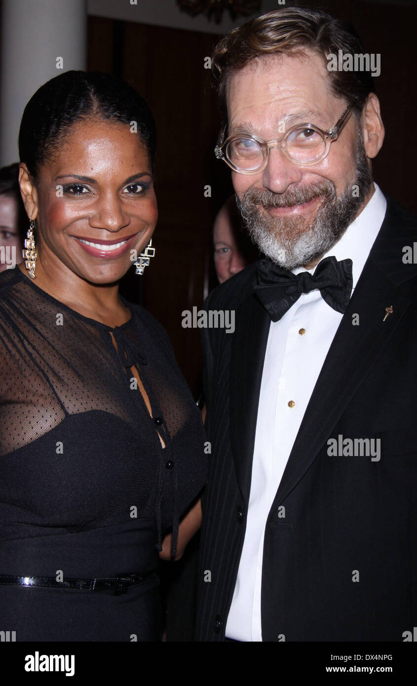 Audra McDonald and David Staller attending the The Players Special Pipe ...