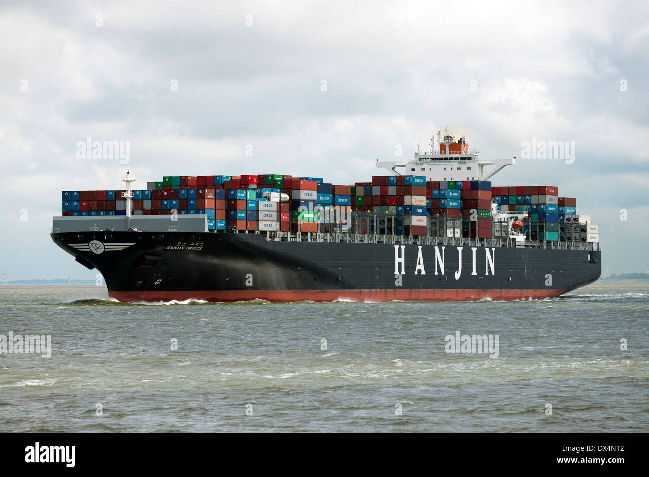 Container ship Hanjin Greece Stock Photo - Alamy Container ship Hanjin Greece Stock Photo - Alamy