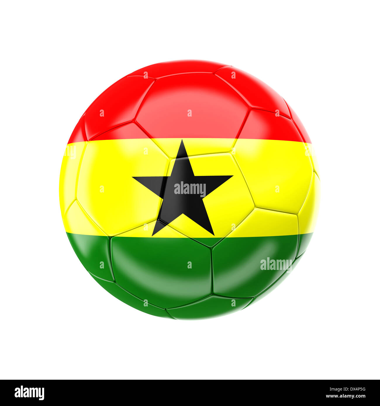 3d soccer ball with ghana flag Stock Photo - Alamy