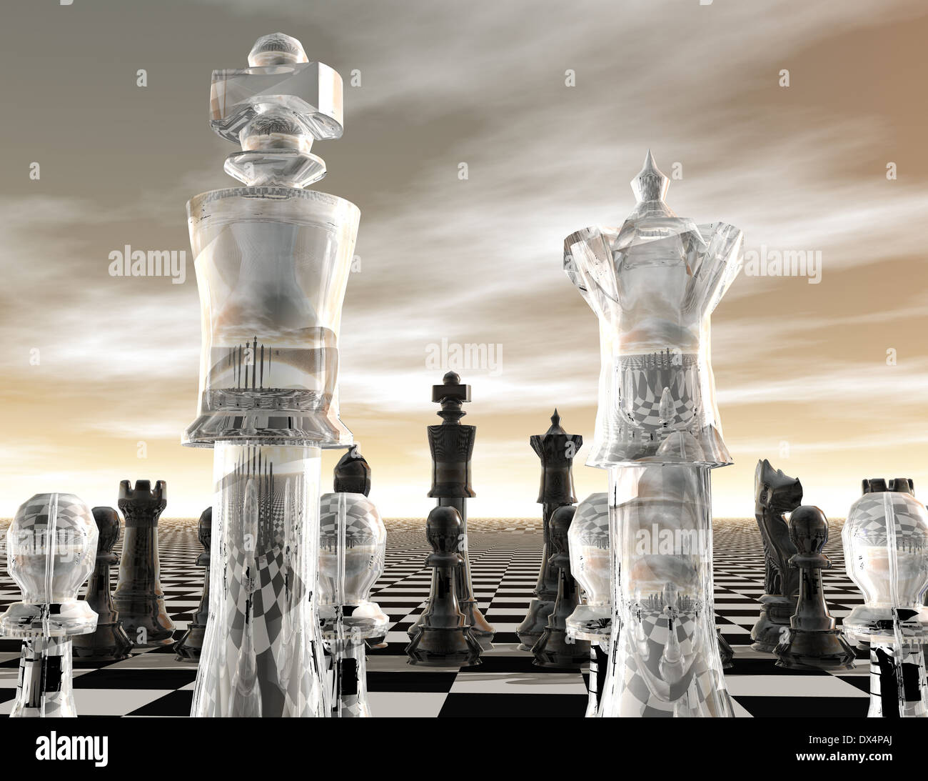 digital visualization of a chessboard Stock Photo - Alamy
