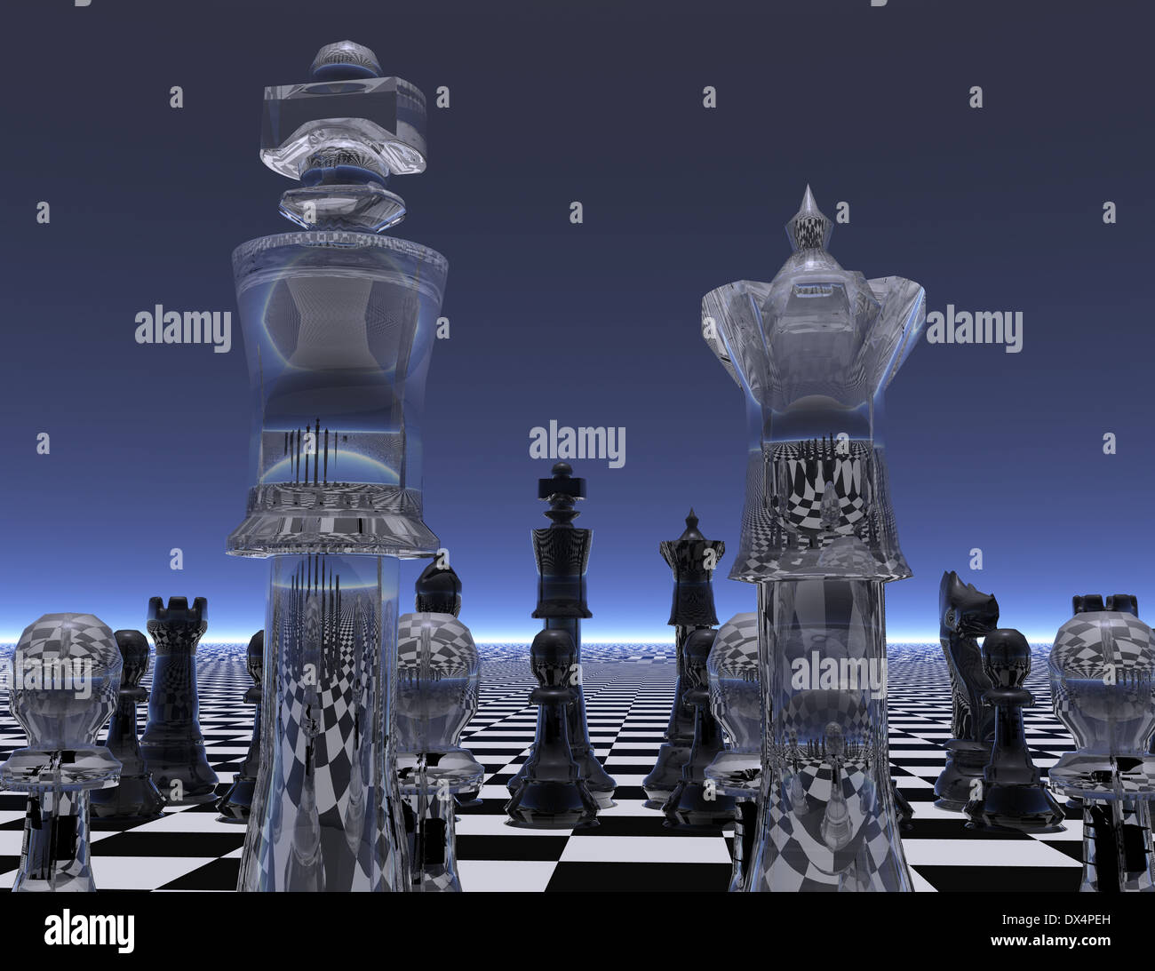 digital visualization of a chessboard Stock Photo - Alamy