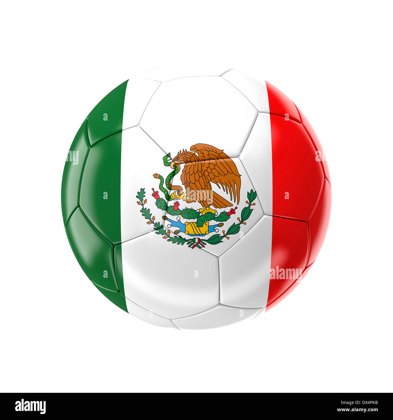 3d soccer ball with mexico flag Stock Photo - Alamy