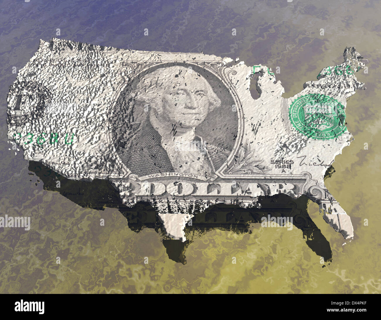 Digital visualization usa dollar texture hi-res stock photography and ...