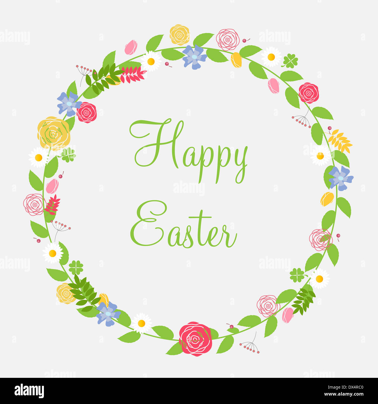 Easter Background Vector Illustration Stock Photo - Alamy