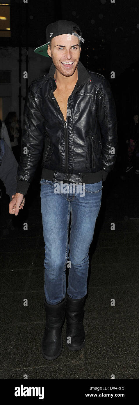 X Factor contestant Rylan Clark leaving a dance studio. London, England ...