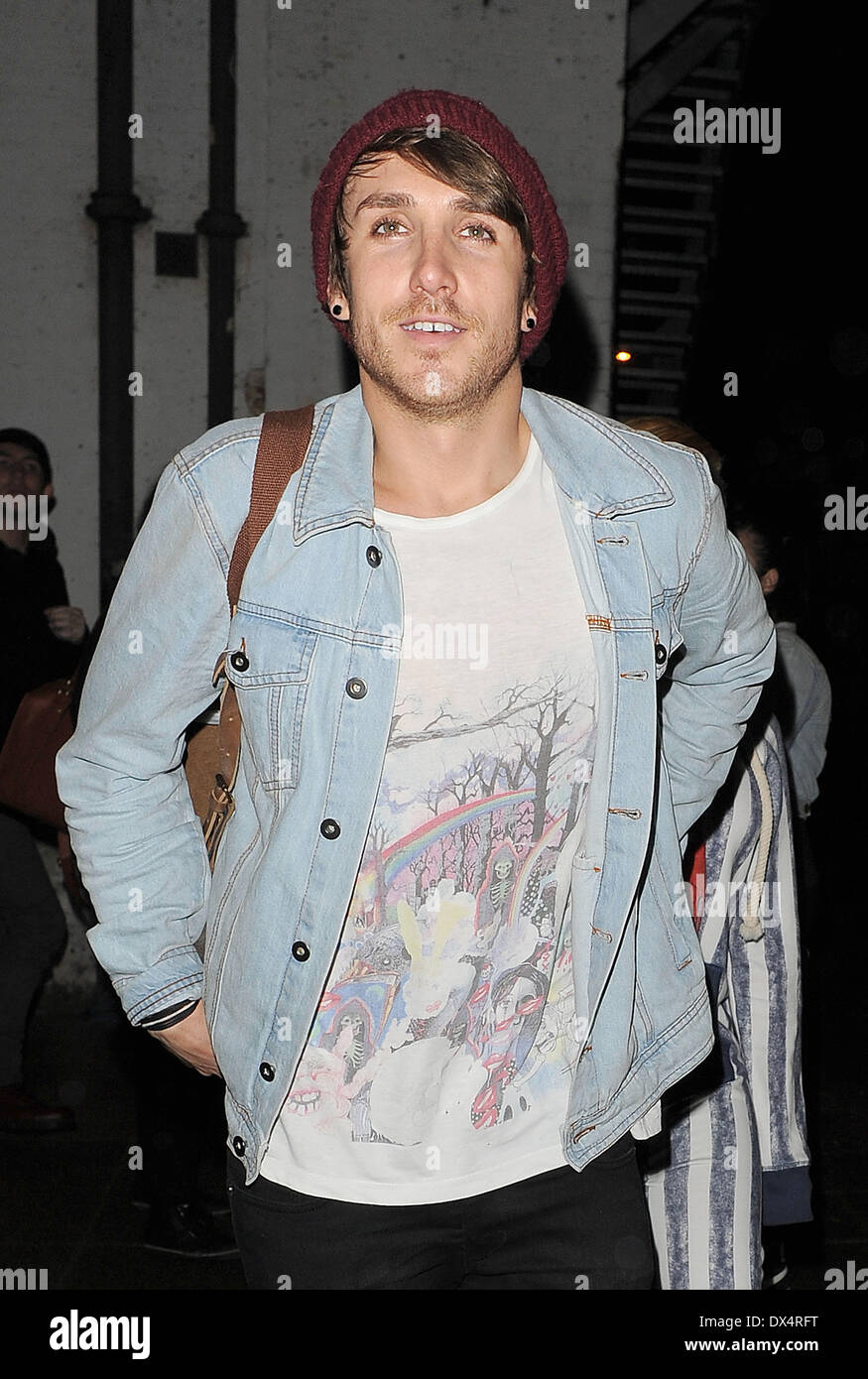 X Factor contestant Kye Sones leaving a dance studio. London, England ...