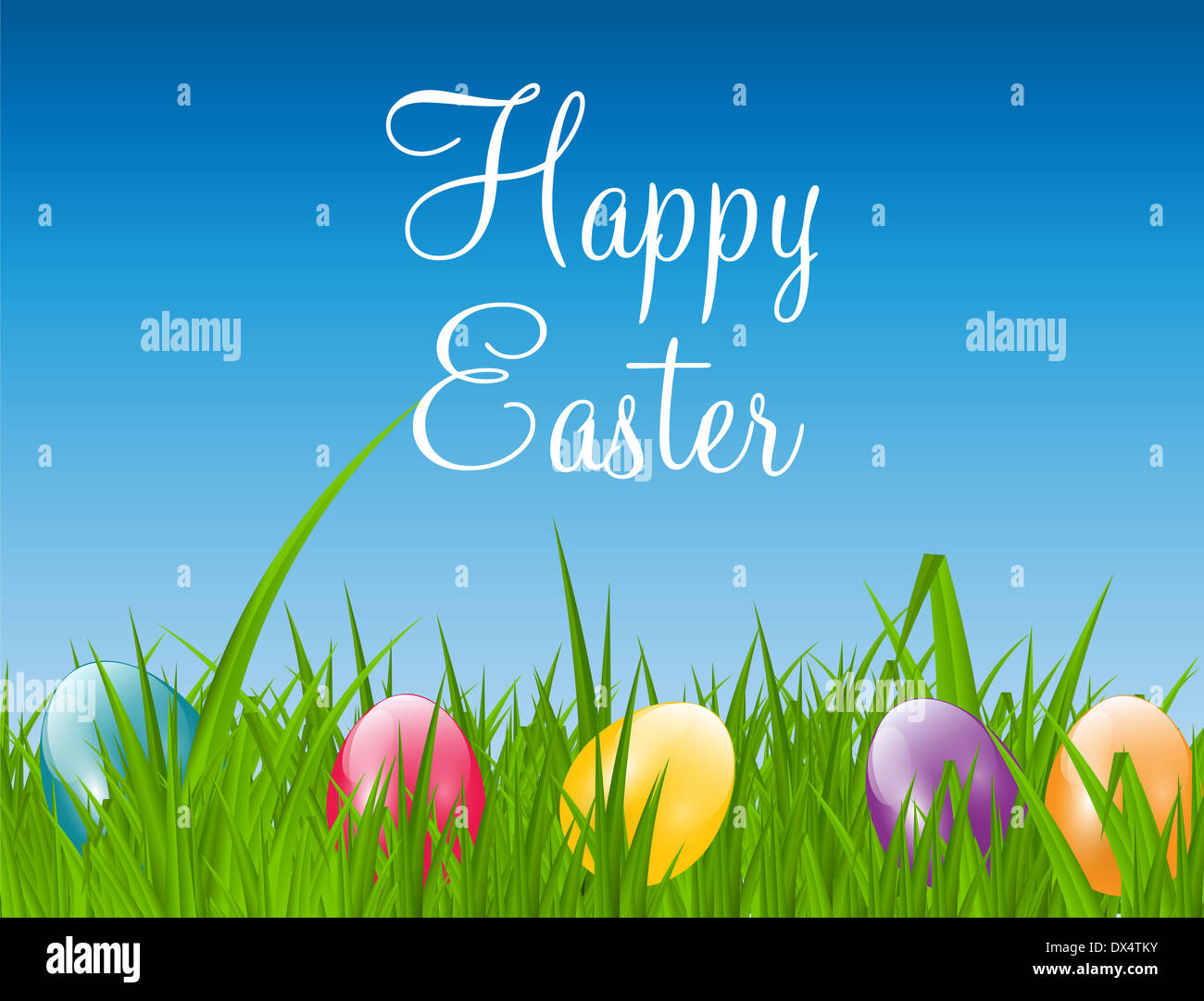 Easter Background Vector Illustration Stock Photo - Alamy